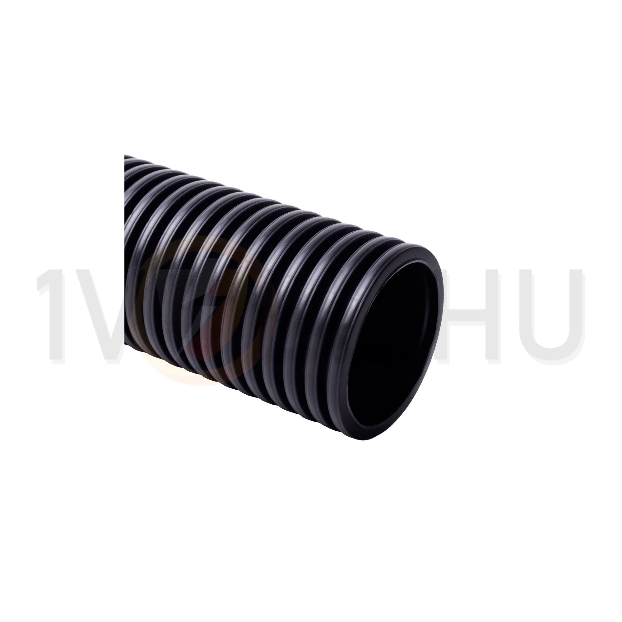 Védőcső 50m 40mm kívül hullámos, belül sima fekete polietilén (PE ...