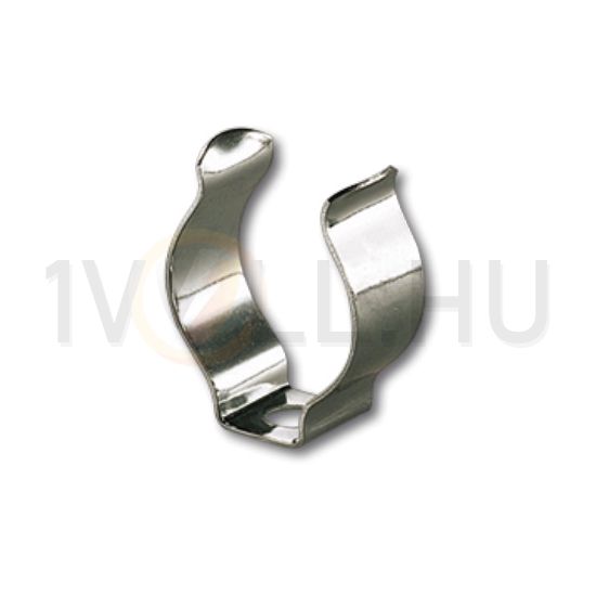 Lengőtartó omega bilincs T5 fénycsőhöz króm acél 16.1mm-átmérő 7.9mm 16.1mm x 19.6mm x BJB - 26. ...