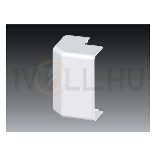 Parapetcsatorna külső sarok 100X40-hez 90° szimmetrikus fényesfehér ...