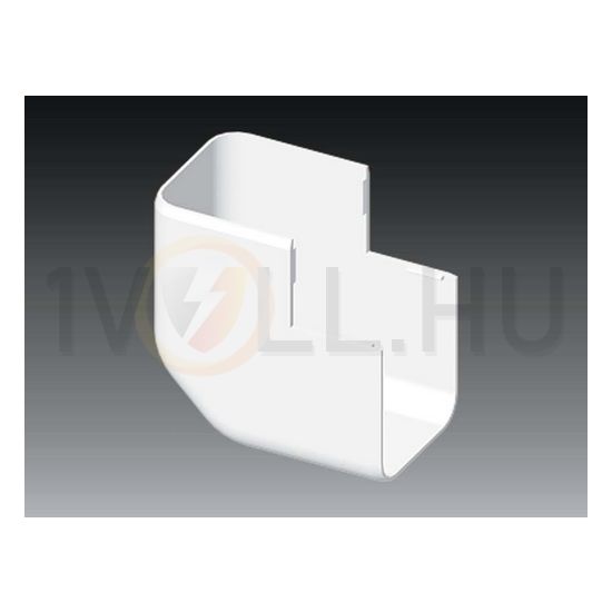 Parapetcsatorna külső sarok 60X60-hoz 90° szimmetrikus fényesfehér ...
