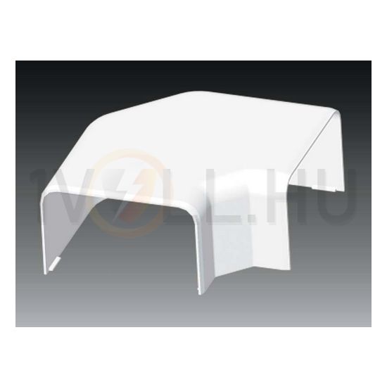 Parapetcsatorna L-idom 100X60-hoz emelkedő/süllyedő 90° fényesfehér PVC ...